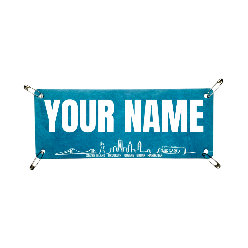 NYC Name Bib Kit-Marathon Name Bib- Custom – Pen and Paces