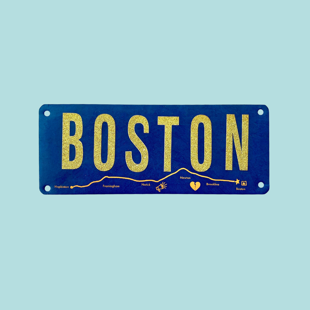 BOSTON - Marathon Name Bib Kit – Pen and Paces