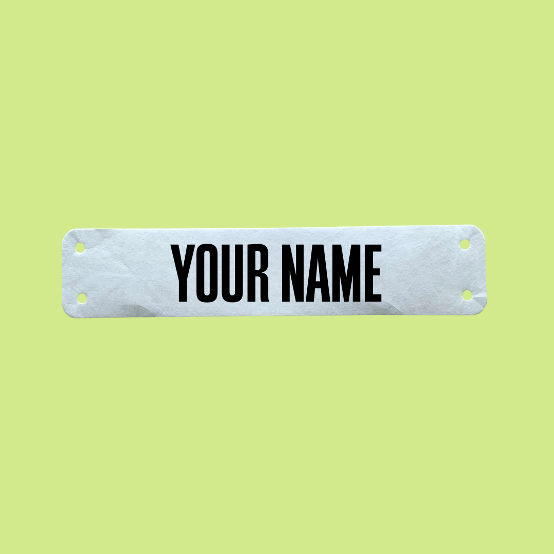 Slim Personalized Running Name Bib Kit – Custom Race Bib with Alphabet ...
