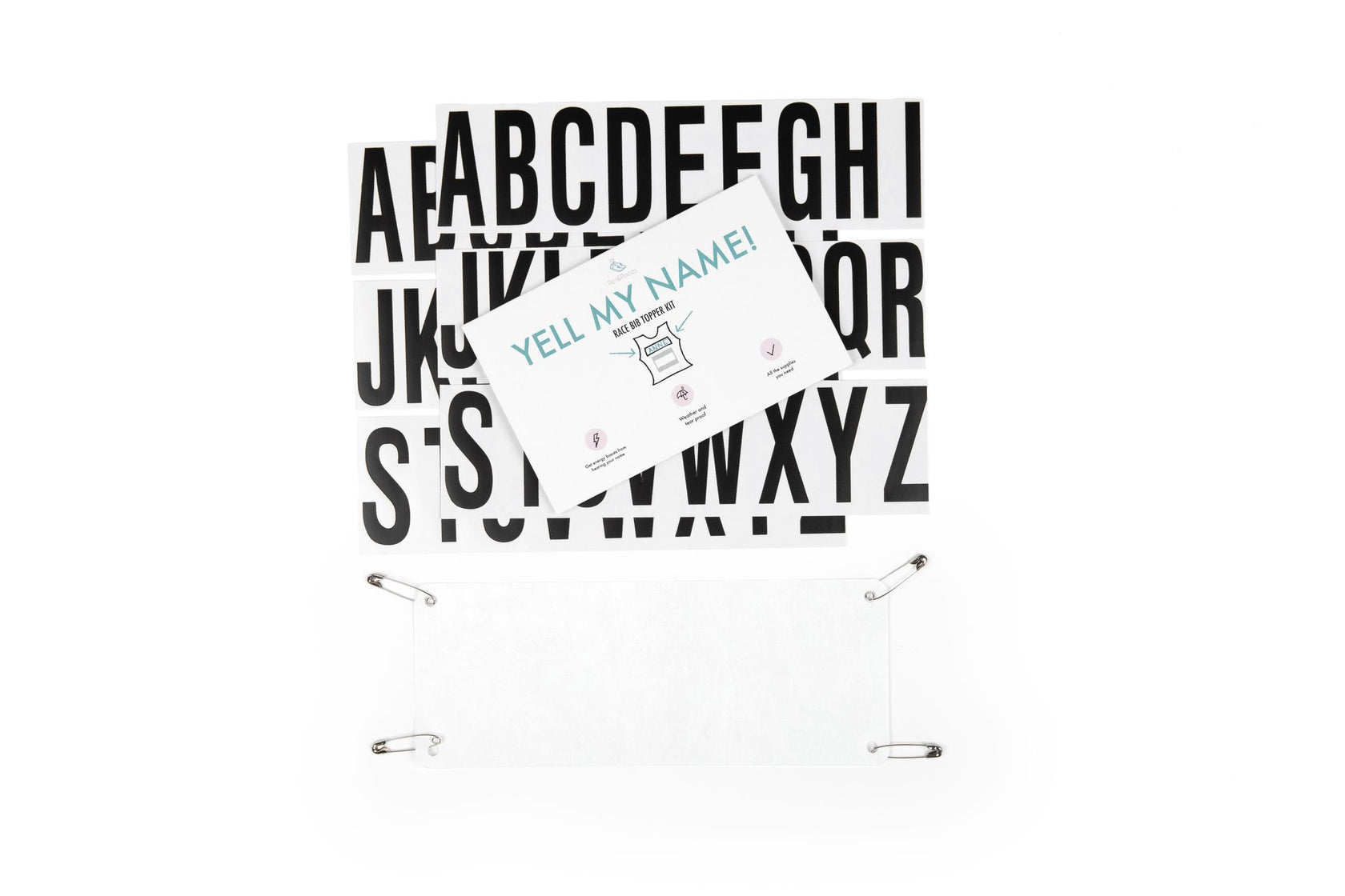 Yell my name race bib kit! Personalized race name bib, custom marathon ...