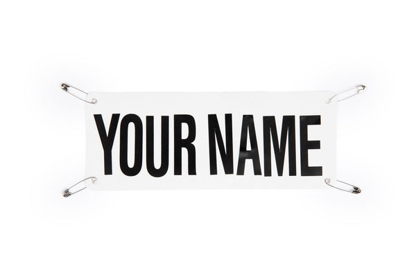 Yell my name race bib kit! Personalized race name bib, custom marathon ...